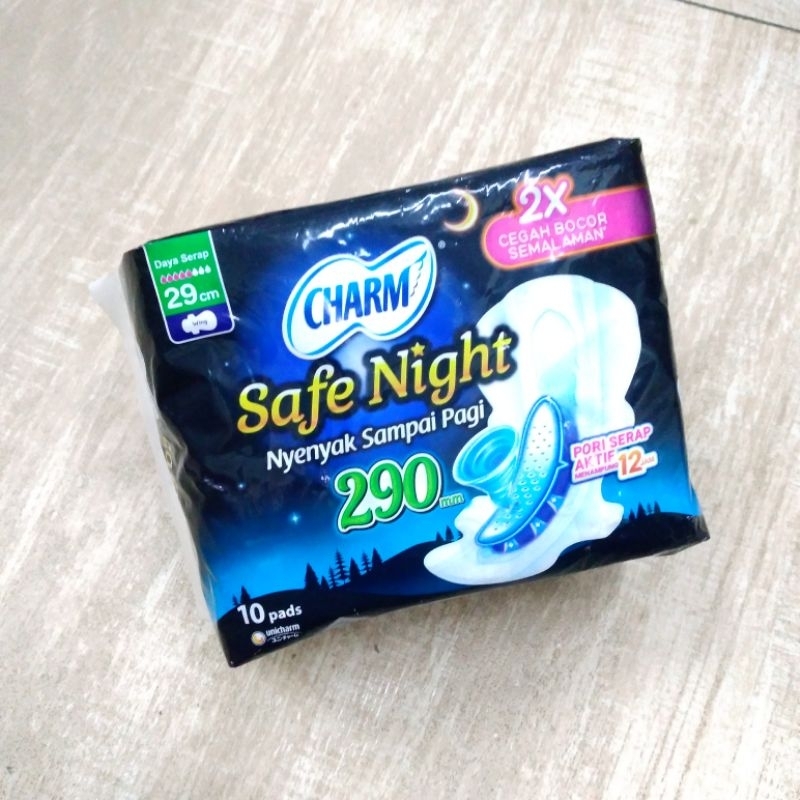 Jual Pembalut Charm Safe Night Wing 29cm | Shopee Indonesia