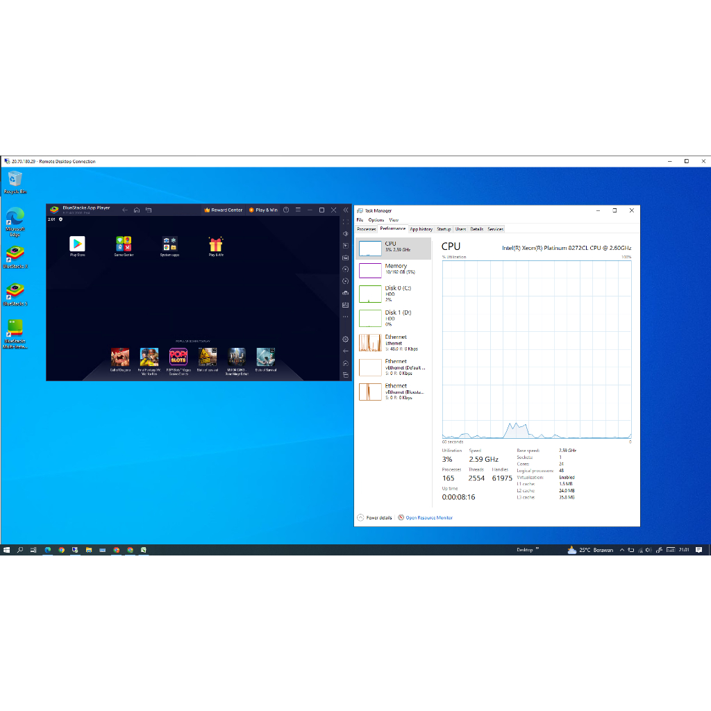 Jual RDP/VPS Suport Emulator, BOT, OBS dll, Windows Spek 4/8 VCPu 16/32 ... Jual RDP/VPS Suport Emulator, BOT, OBS dll, Windows Spek 4/8 VCPu 16/32 ...