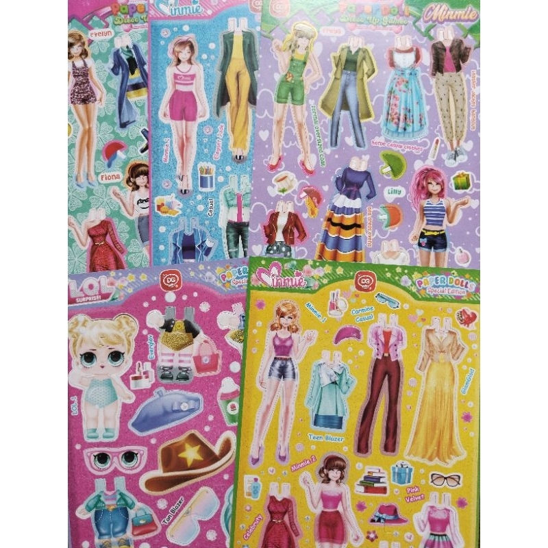 Jual Mainan Bongkar Pasang Super mainan jadul boneka kertas | Shopee ...