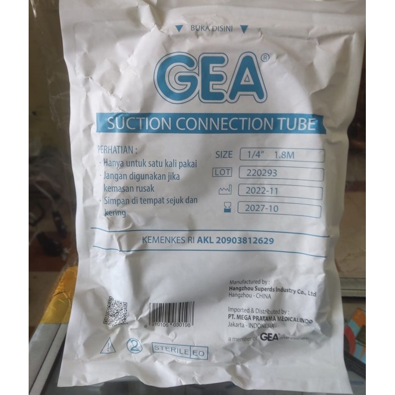 Jual GEA - Suction Connection Tube / Slang Penyambung alat Suction | Shopee Indonesia