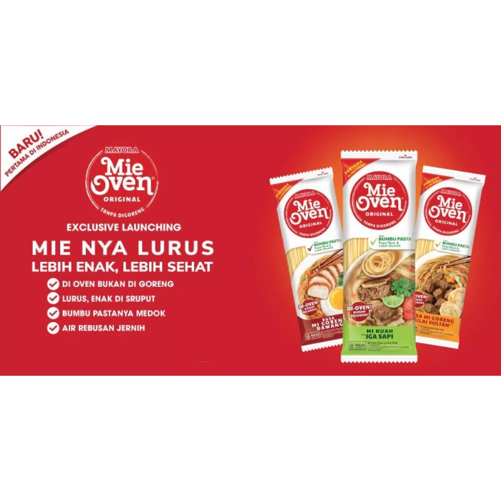 Jual MIE OVEN MAYORA 7G ALL VARIAN RASA 1KG ISI 10 PCS | Shopee Indonesia