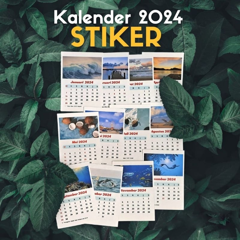 Jual STIKER KALENDER 2025 CUSTOM FOTO | Shopee Indonesia