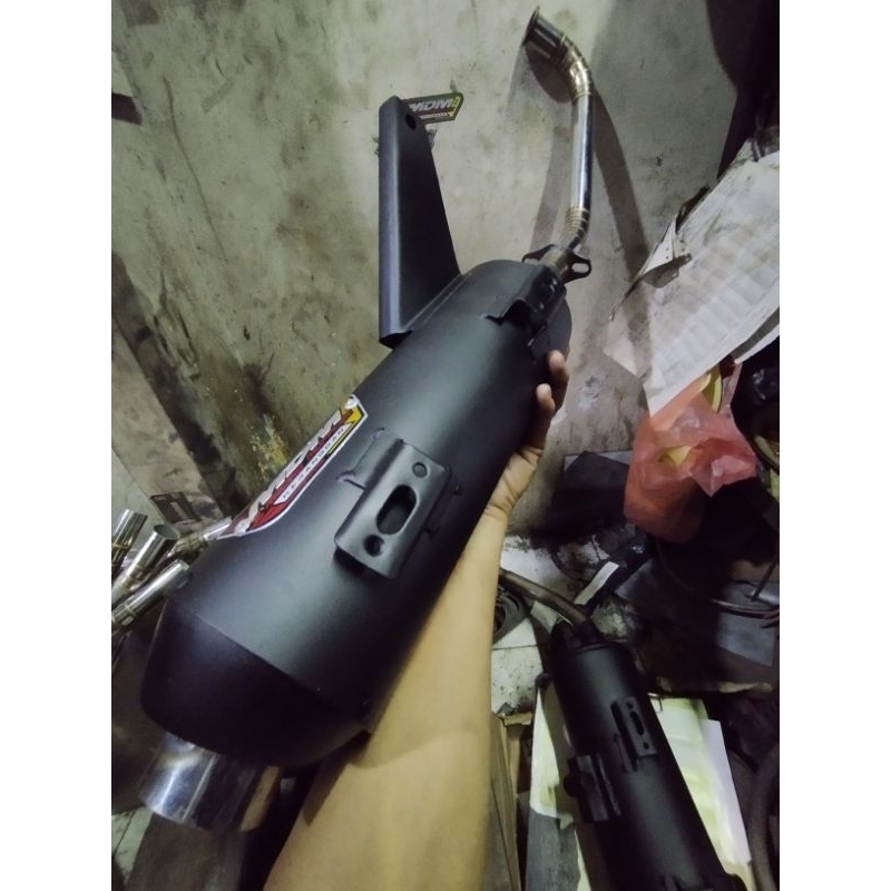 Jual KNALPOT SET MIO M3 / MIO SOUL GT / FINO 125 / STANDAR RACING CMS ...