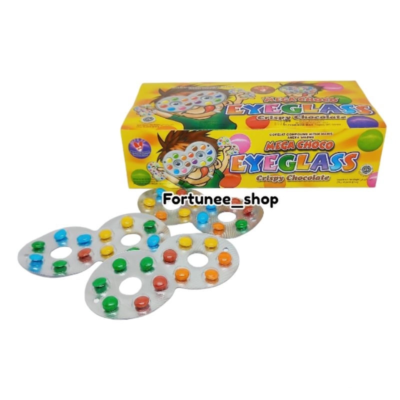 Jual Permen Kacamata / Eye Glass Candy / Coklat Pusan Kacamata | Shopee ...