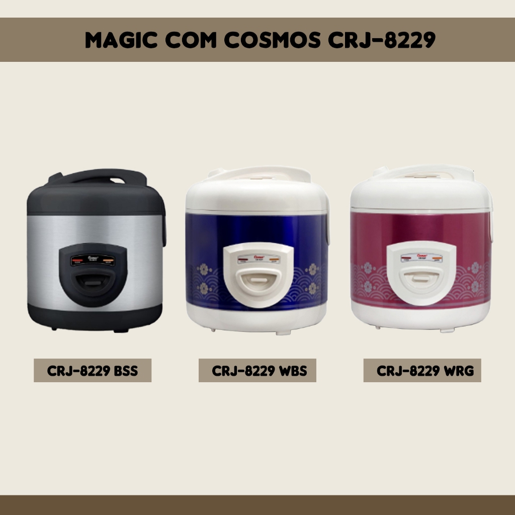 Jual Magic Com Cosmos 8229 WRG Rice Cooker 2L Penanak Nas | Shopee ...
