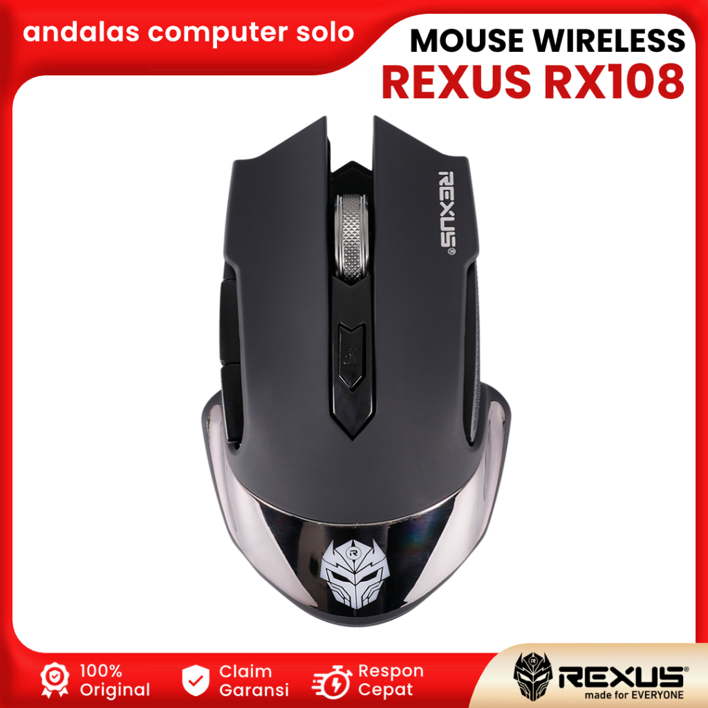 Jual MOUSE WIRELESS GAMING GAME LED REXUS XIERRA RX108 RX-108 NEW ...