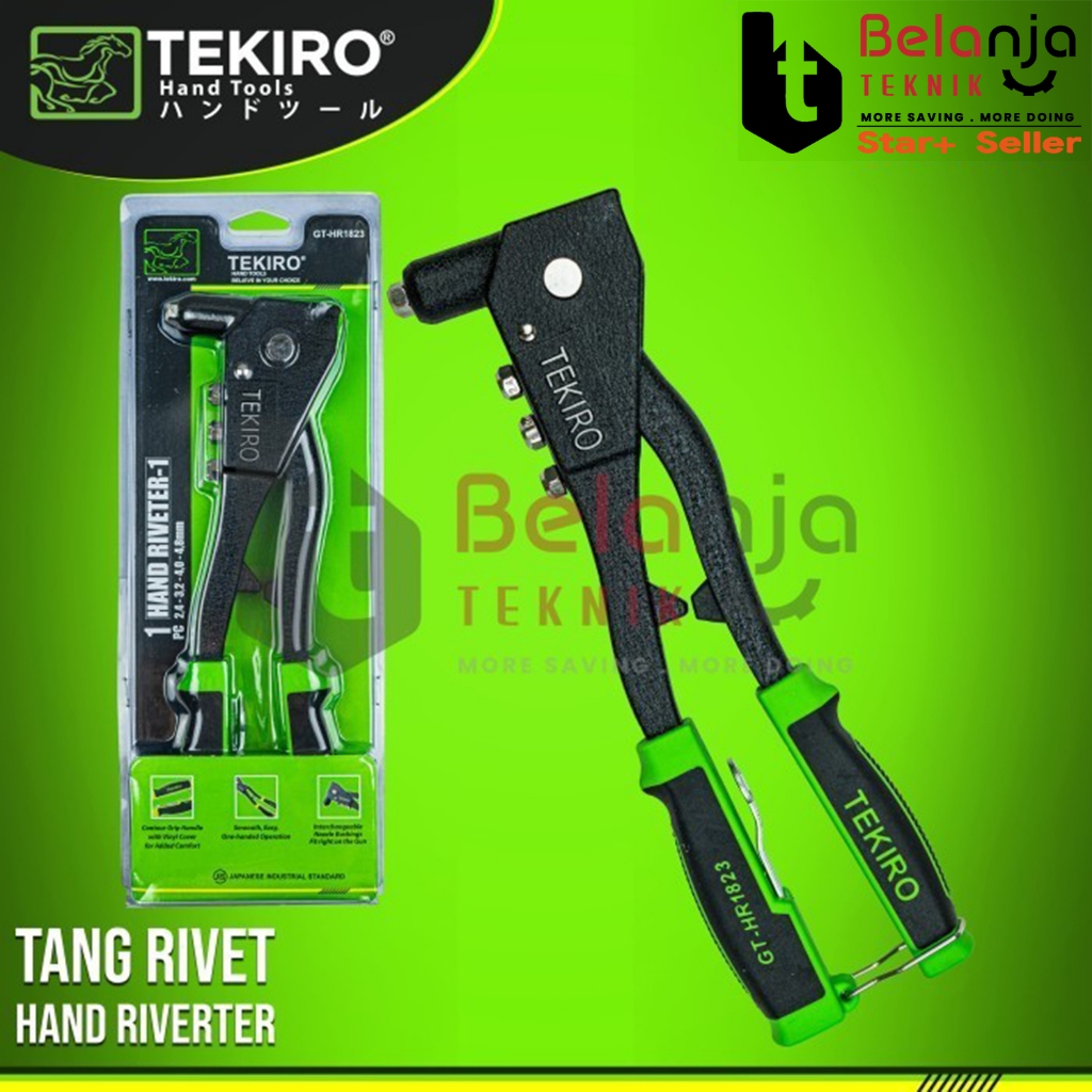 Jual Tekiro Hand Riveter Tang Rivet Paku Tembak 2.4 - 4.8 mm | Shopee ...