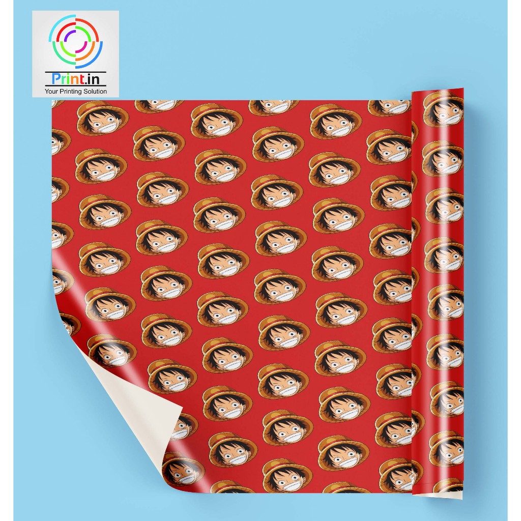 Jual Kertas Kado Emoticon Face One piece, cetak gift paper viral ...