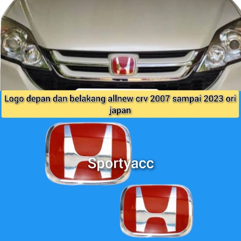 Jual Logo Honda merah allnew CRV original Honda 2007 sampai 2023 ...