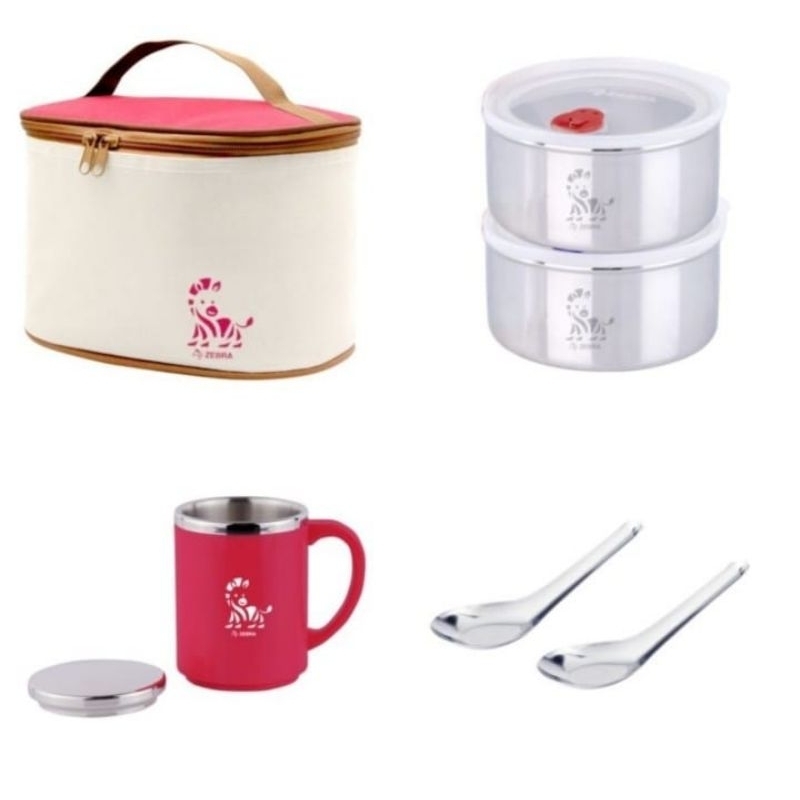Jual ZEBRA LUNCH BOX SET 184157 JOLLY ROYAL RED 184157 | Shopee Indonesia