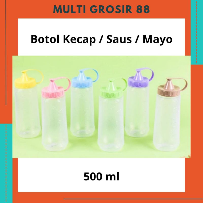 Jual MG88 Botol Kecap / Saus / Saos Sambal / Mayo / Topping + Tutup ...