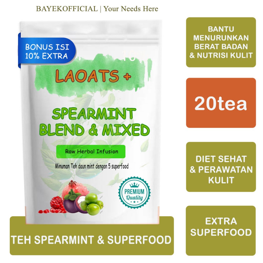 Jual Spearmint Tea Untuk Jerawat Organic Spearmint Tea Raw Herbal ...
