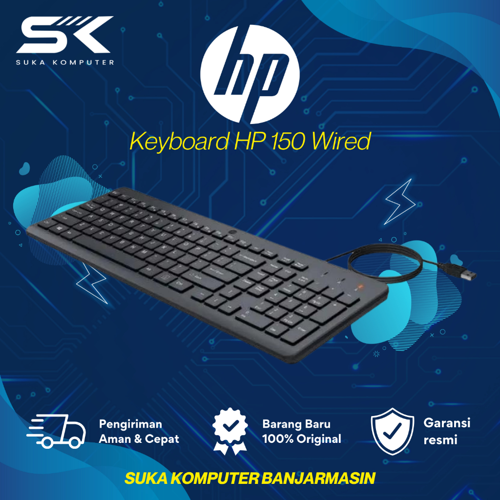 Jual Keyboard HP 150 Wired | Shopee Indonesia