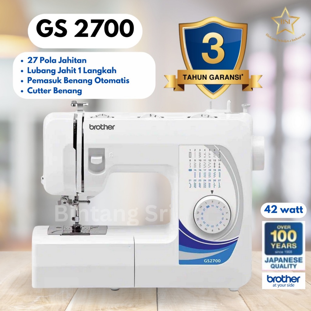 Jual Mesin Jahit Brother GS2700 GS-2700 GS 2700 (Portable Multifungsi ...
