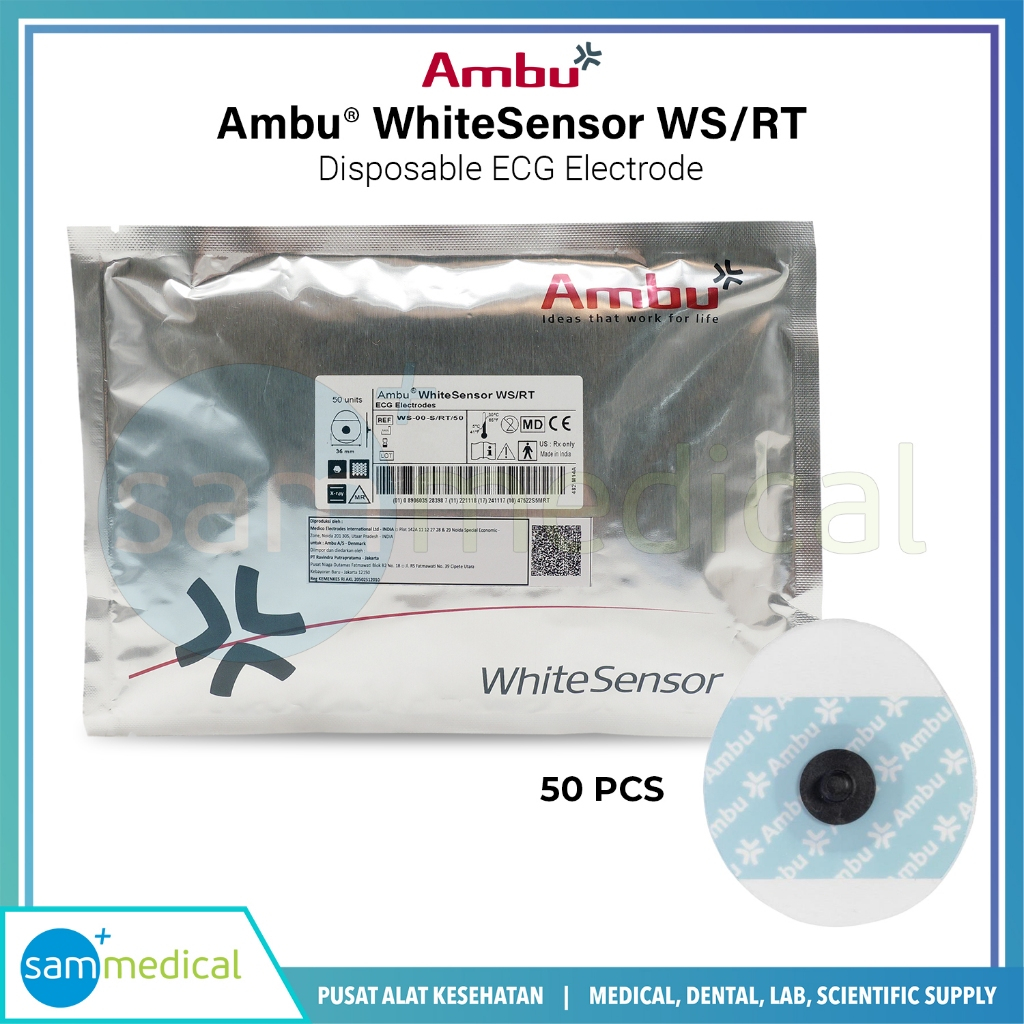 Jual Ambu Disposable ECG Electrode White Sensor Radiolucent-MR WS-00-S/RT | Shopee Indonesia