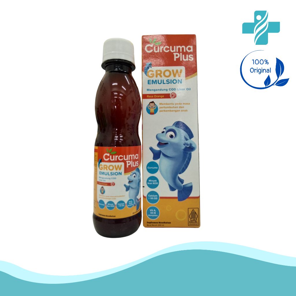 Jual Curcuma Plus Grow Emulsion Rasa Jeruk Sirup 200 ml | Shopee Indonesia