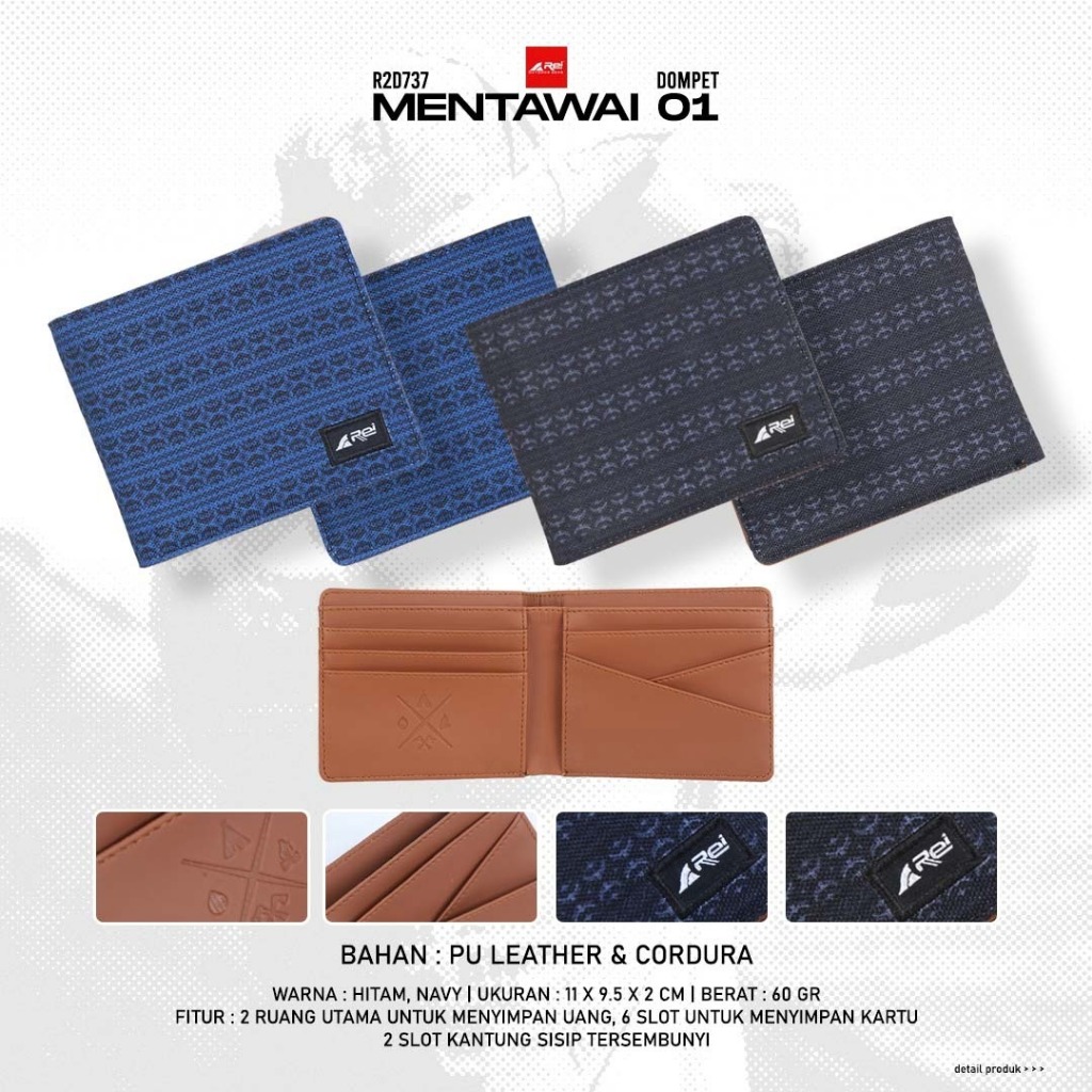 Jual Dompet / Wallet Pendek Pria Mentawai 01 Arei Outdoorgear | Shopee ...