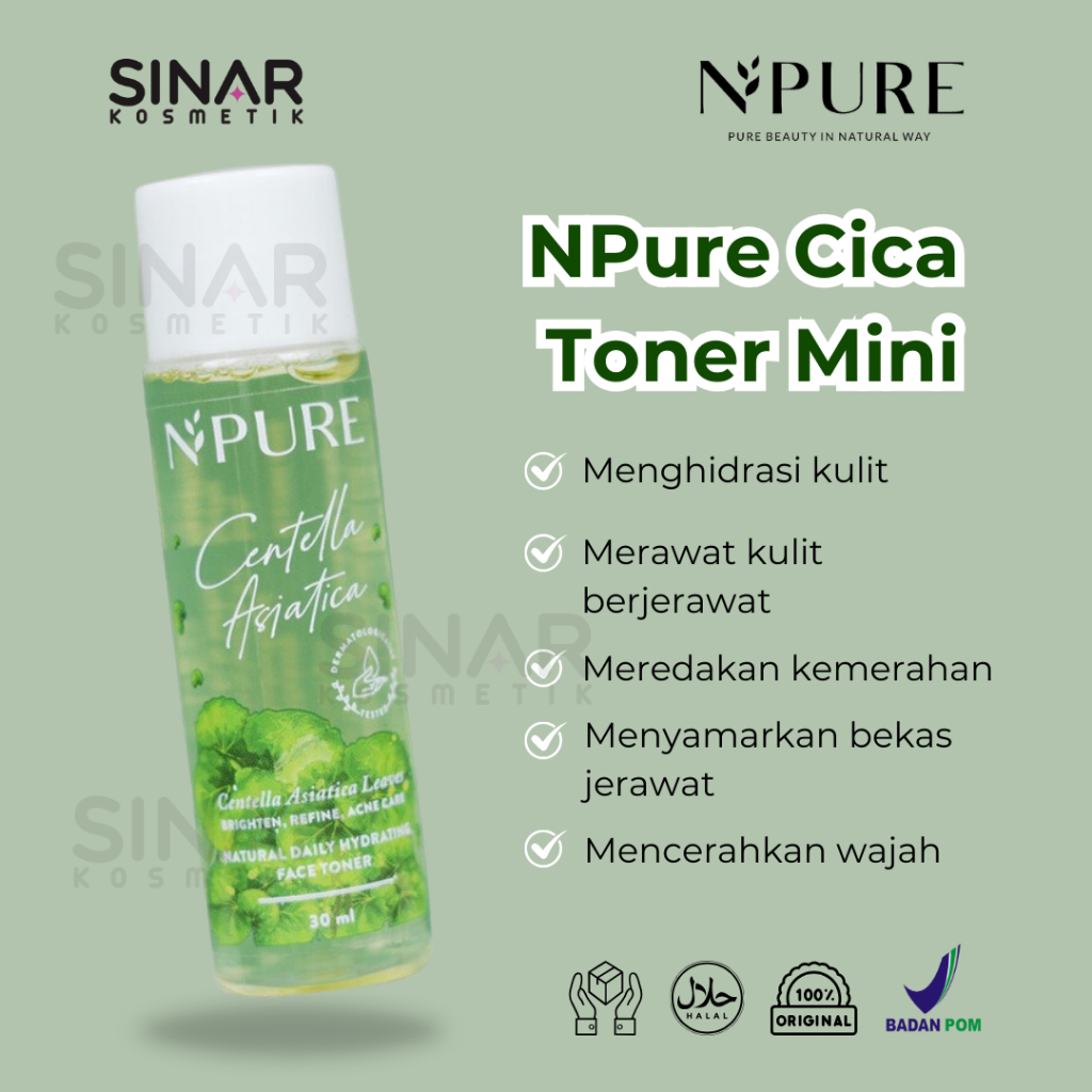 Jual NPURE Cica Toner Mini 30 ml | Shopee Indonesia