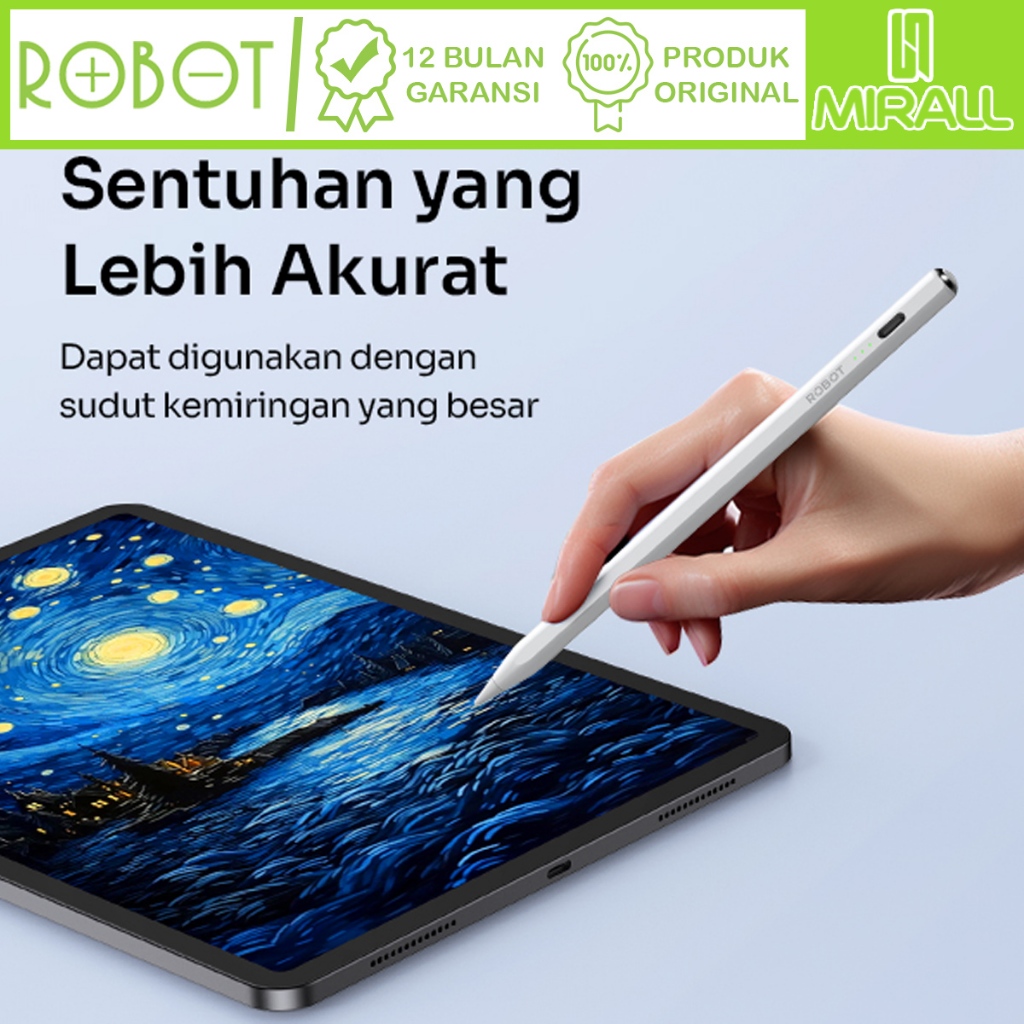 Jual ROBOT RSP200 Active Stylus Pen For iPad White Garansi 1 Tahun ...