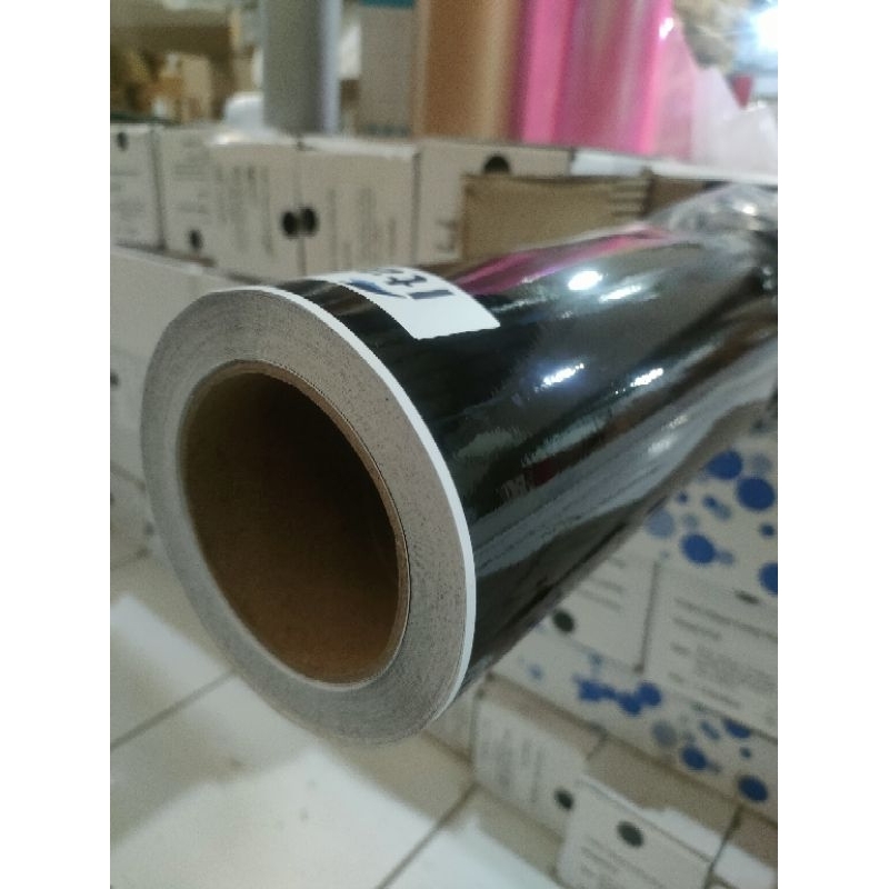 Jual Stiker Skotlet Hitam Glossy 1 Roll (50cm x 10m) | Shopee Indonesia
