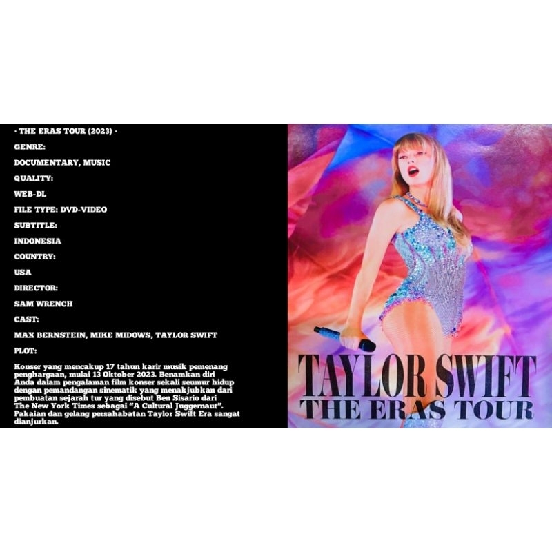 Jual taylor swift the eras tour dvd (2023) | Shopee Indonesia