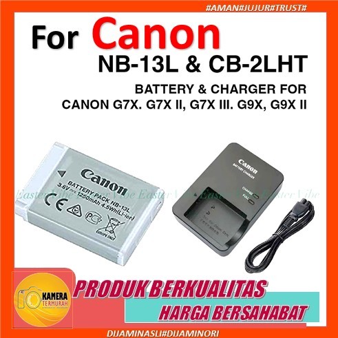 Jual Canon batre NB-13L Batrai for Powershot G7x G7x II batrei Canon G5x G9x | Shopee Indonesia