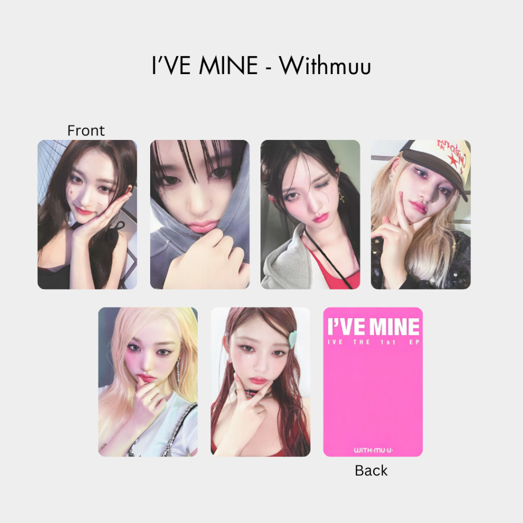Jual Photocard IVE I'VE MINE (ISI 6PCS + LAMINASI 2 SISI) Love dive selca IVE photocard wonyoung ...