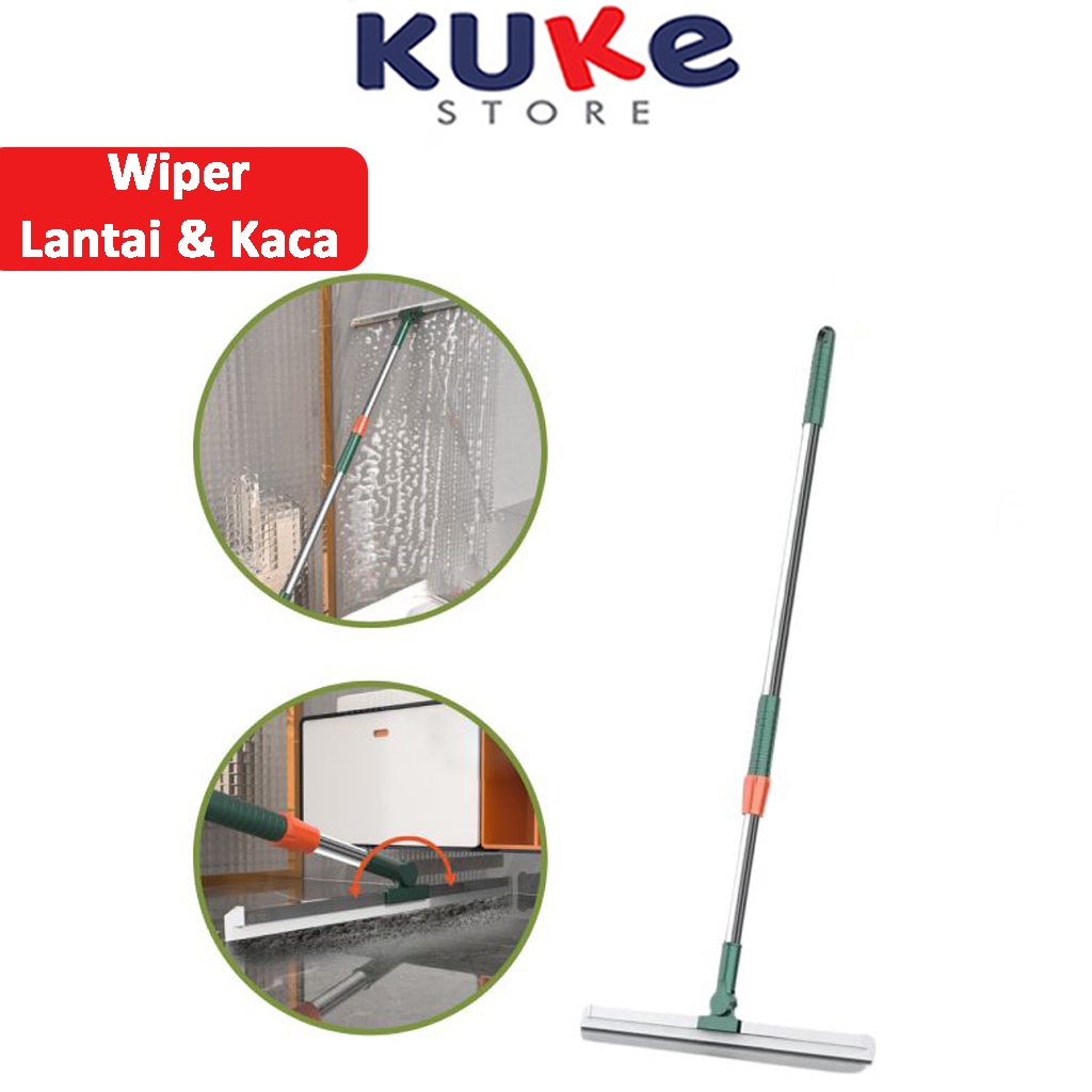 Jual KUKE Alat Pembersih Kaca 2IN1 Gagang Panjang / Wiper Pembersih ...