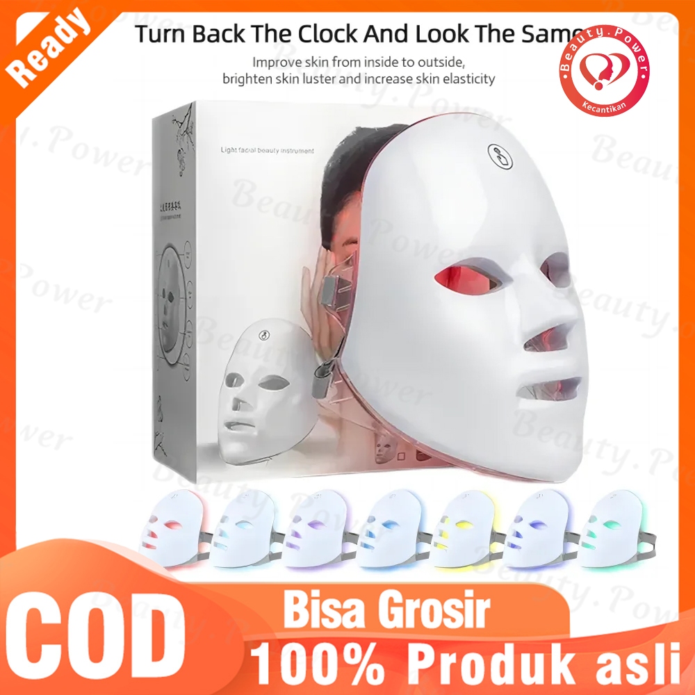 Jual Masker LED PDT Light 7 Warna Led Mask Photon Therapy Alat ...