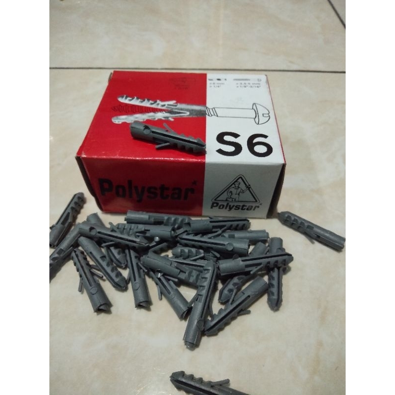 Jual DINABOLT S6 / SKRUP/PAKU/BAUT WALL PLUG Baut Tanam WALL PLUG ...