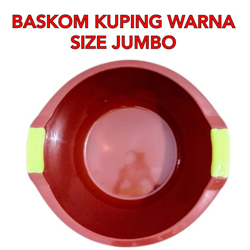 Jual BASKOM KUPING BULAT JUMBO PLUS PEGANGAN WARNA WARnI UKURAN No.20 ...