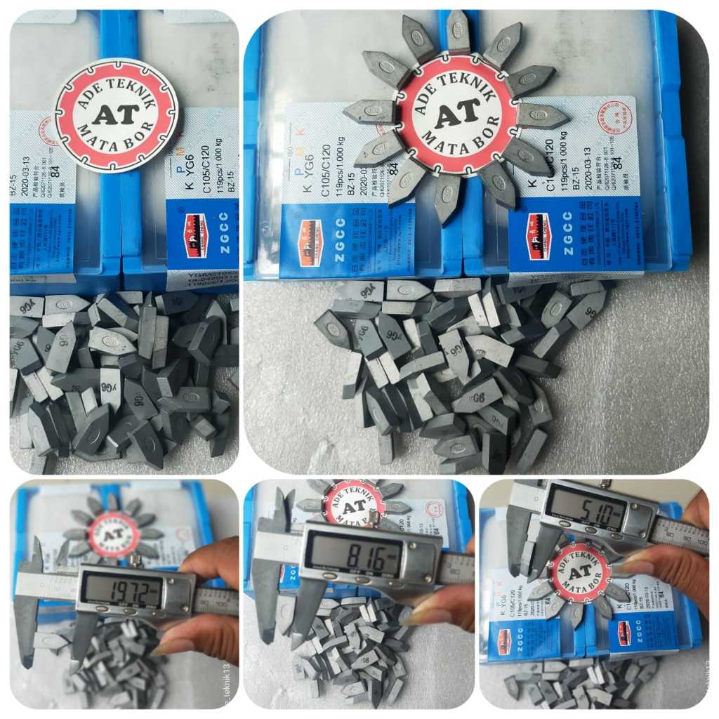 Jual MATA WIDIA/BETEL WIDIA YG6 TYPE C120. Matabor tembus batu.Mata Bor ...