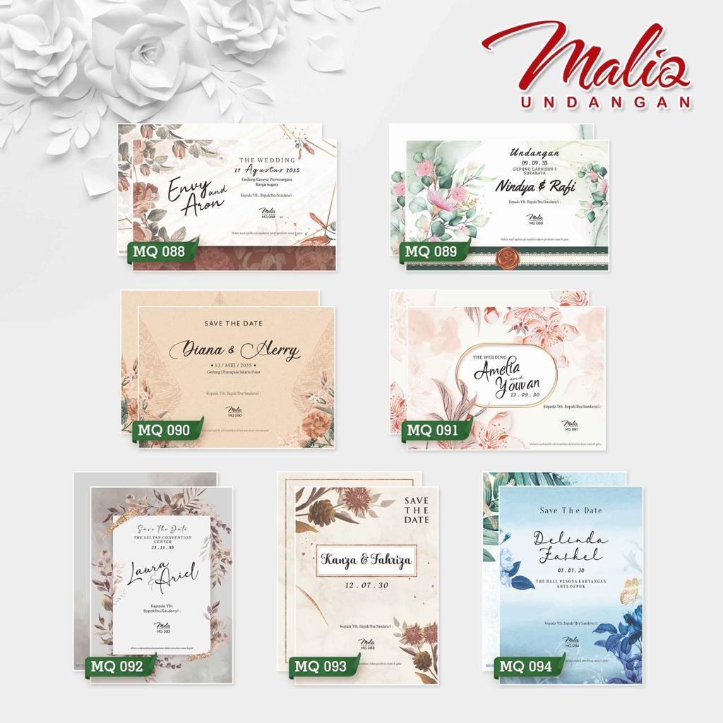 Jual UNDANGAN WEDDING CETAK (Free Kemasan + Label Nama) - EDISI MALIQ ...