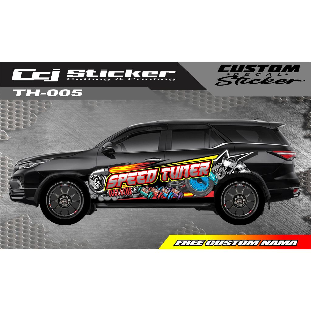 Jual Decal stiker thailok fortuner, innova, pajero, sigra all mobil SUV ...