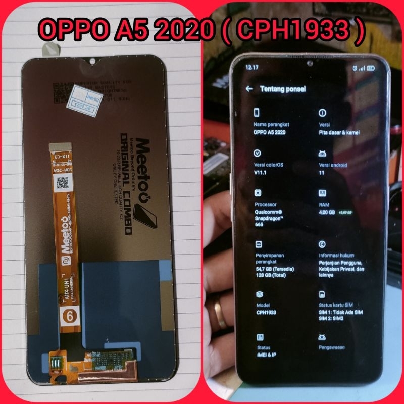 Jual Lcd Touchsreen Ts Fulset Oppo A5 2020 Seri Hp Cph1933 | Shopee ...