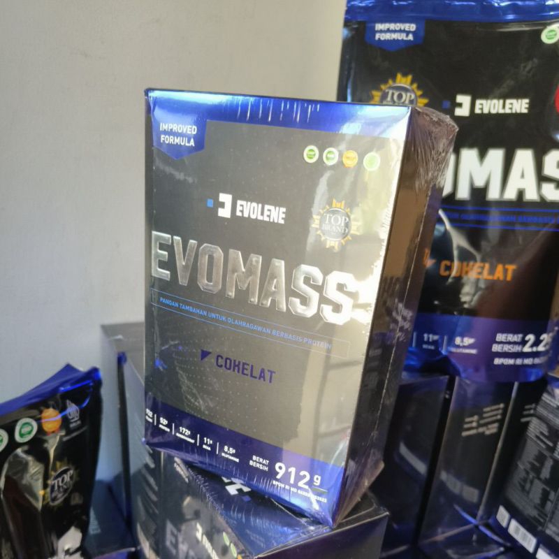 Jual EVOLENE Evomass Gainer 912 gram 2lbs | Evo Mass BPOM HALAL MUI evomas PREVO | Shopee Indonesia