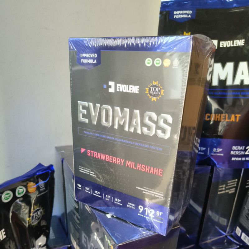Jual EVOLENE Evomass Gainer 912 gram 2lbs | Evo Mass BPOM HALAL MUI evomas PREVO | Shopee Indonesia