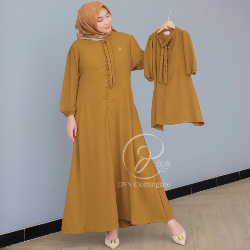 Jual DYN Basic Moana Dress Part 5 - Gamis Wanita Crinkles Busui ...