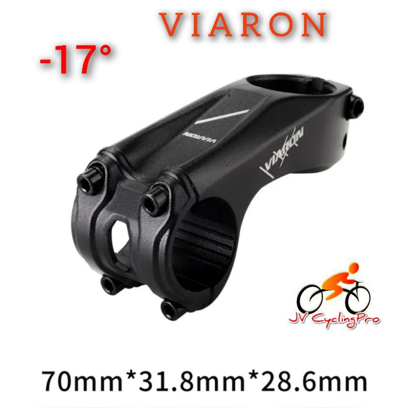 Jual Stem Viaron minus 17 derajat 70 mm bahan Alloy stem MTB Road bike ...