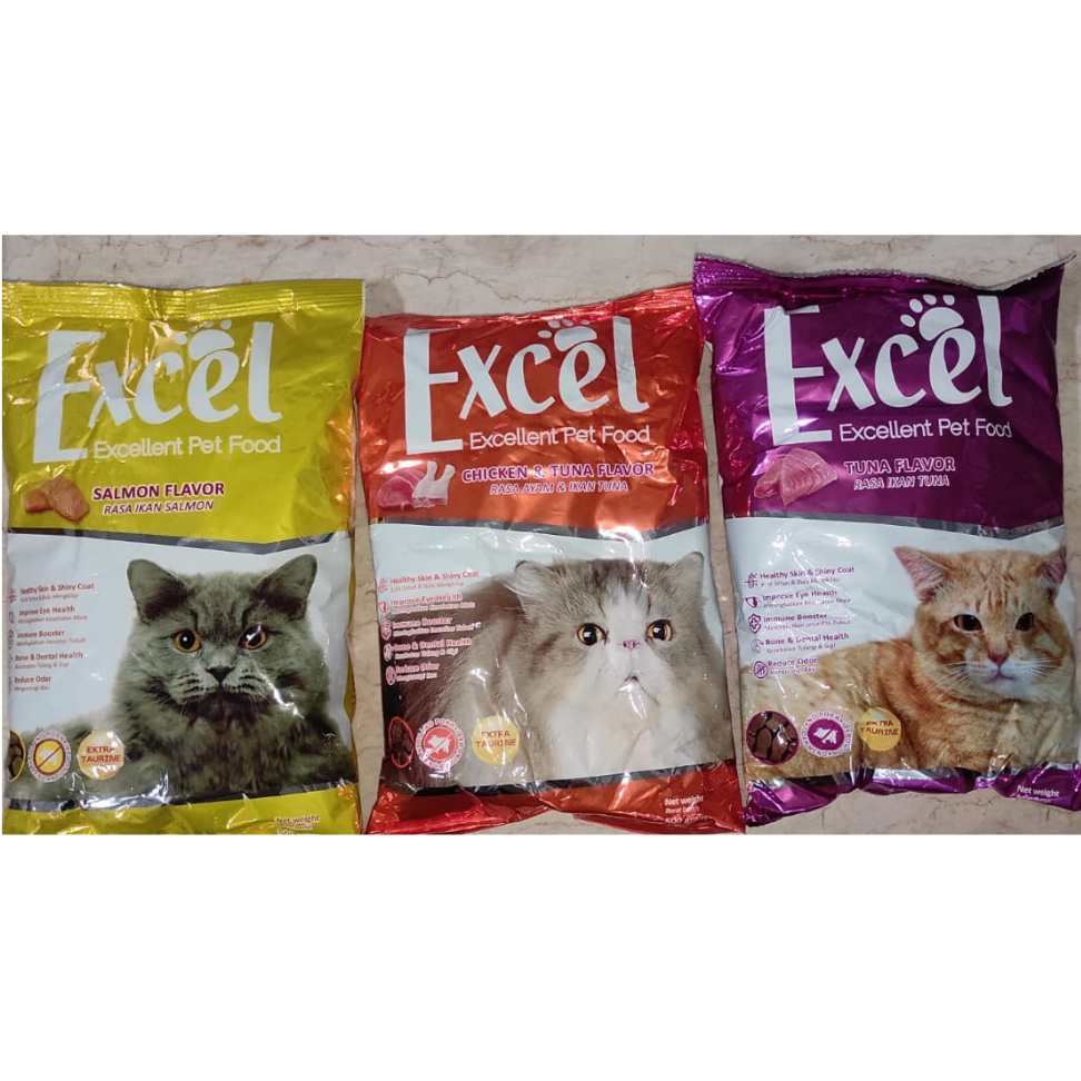 Jual Excel 500gr Pakan kucing dry cat food pakan kucing halal | Shopee ...