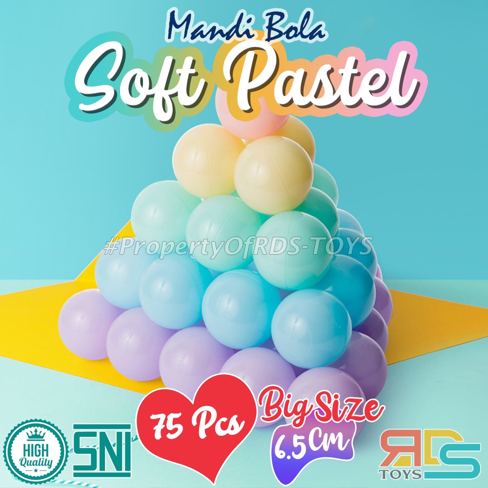 Jual Mainan Mandi Bola Anak Premium Quality Ball Pastel Color Soft ...