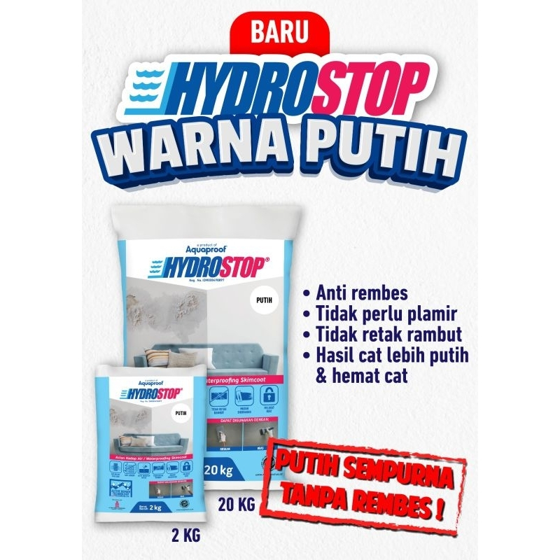 Jual HYDROSTOP Semen Aci Acian Kedap Air HYDRO STOP Aquaproof 2Kg 2 Kg ...