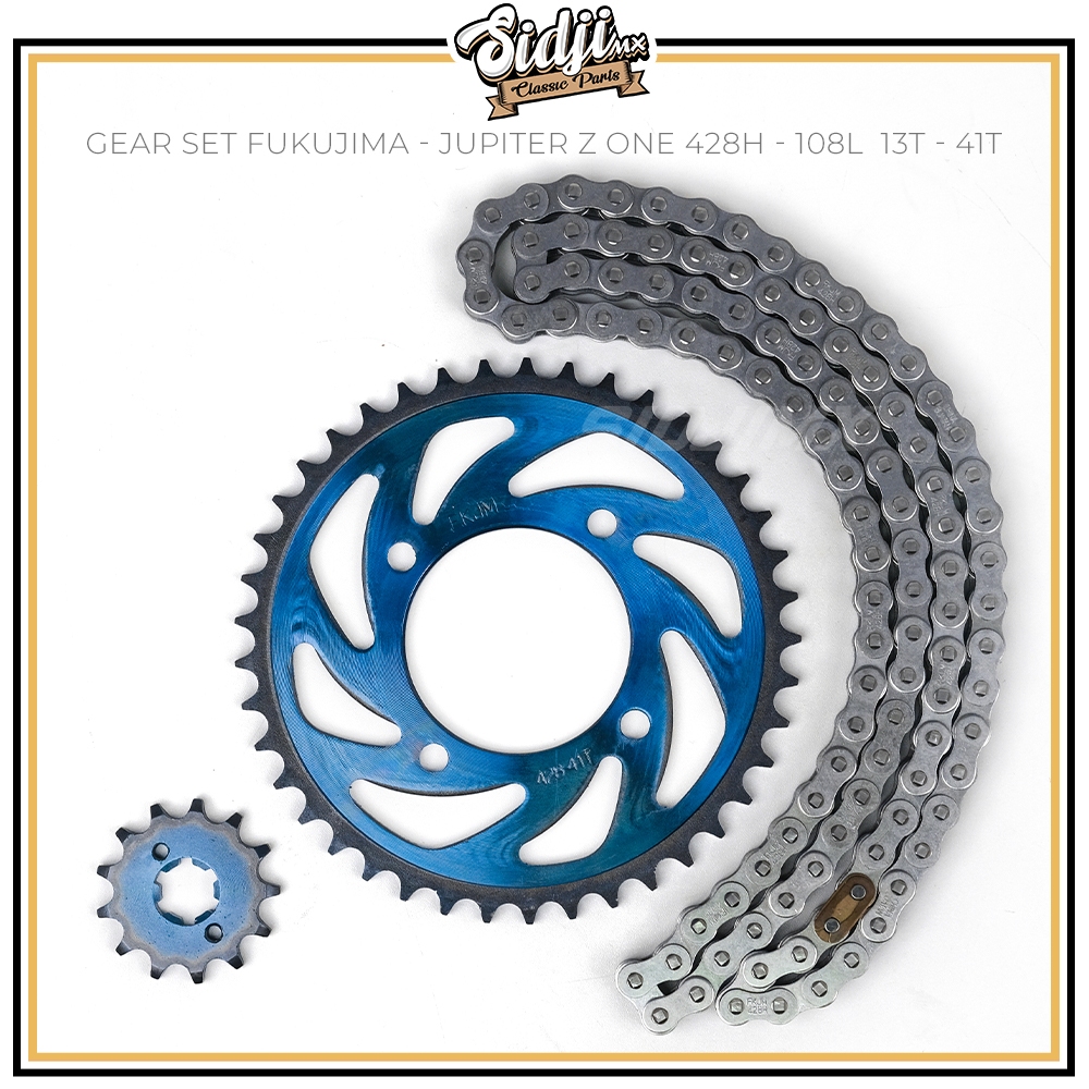 Jual Gearset Girset Paket Gear Depan Belakang Fukujima Yamaha Jupiter Z ...
