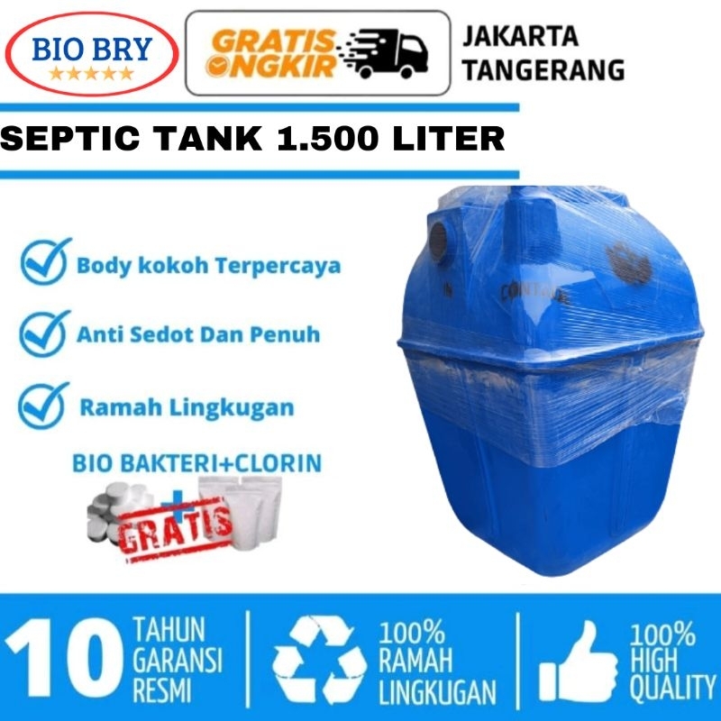 Jual Septictank 1.500 Liter Biobry,Biotech,Biofil Berkualitas | Shopee ...