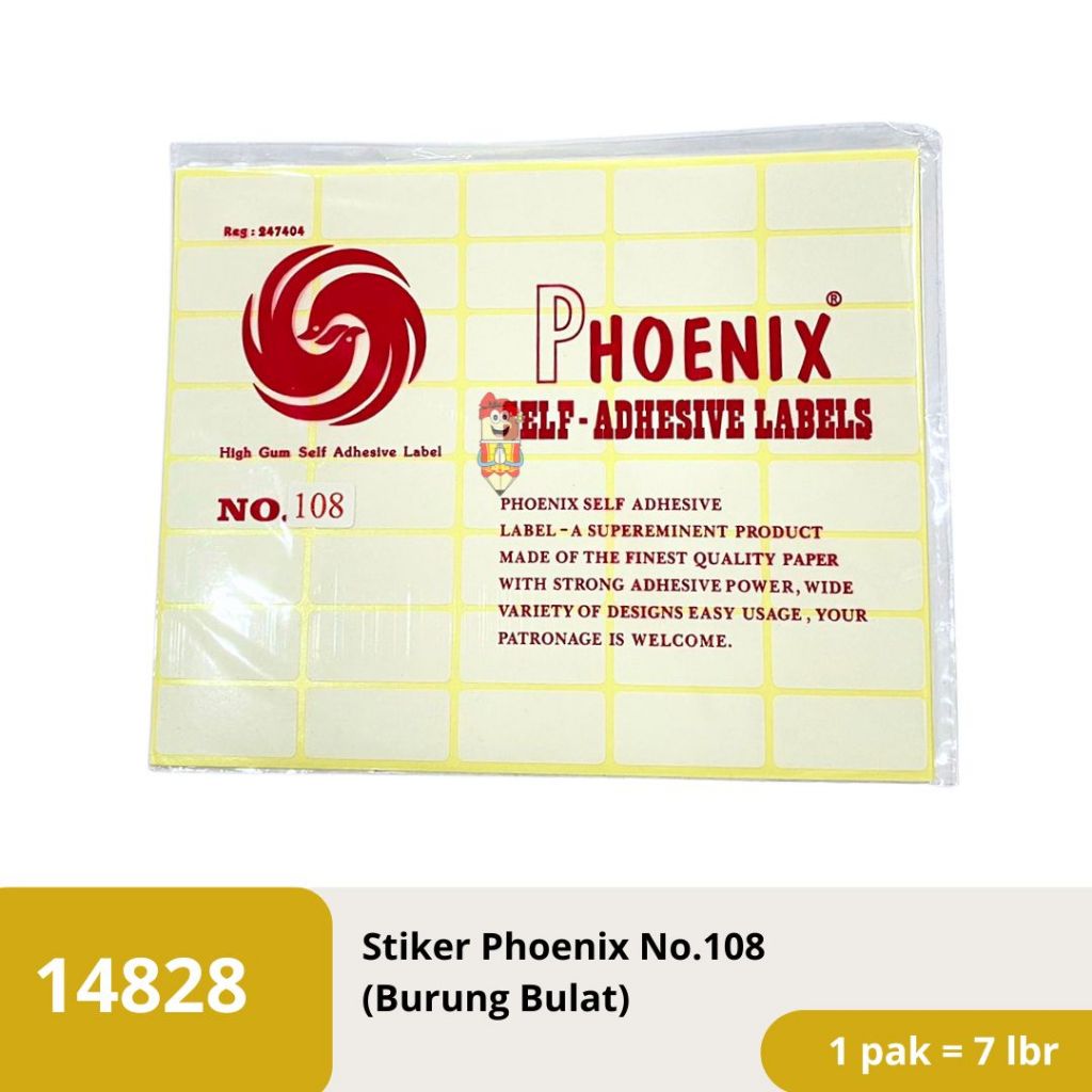 Jual Label Harga / Label Sticker Stiker Phoenix Bulat QQ | Shopee Indonesia
