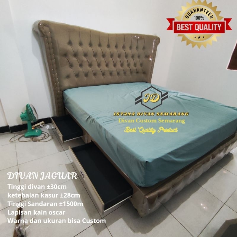 Jual DIVAN DIPAN TEMPAT TIDUR SANDARAN JAGUAR KUPU KUPU BOX KANCING ...