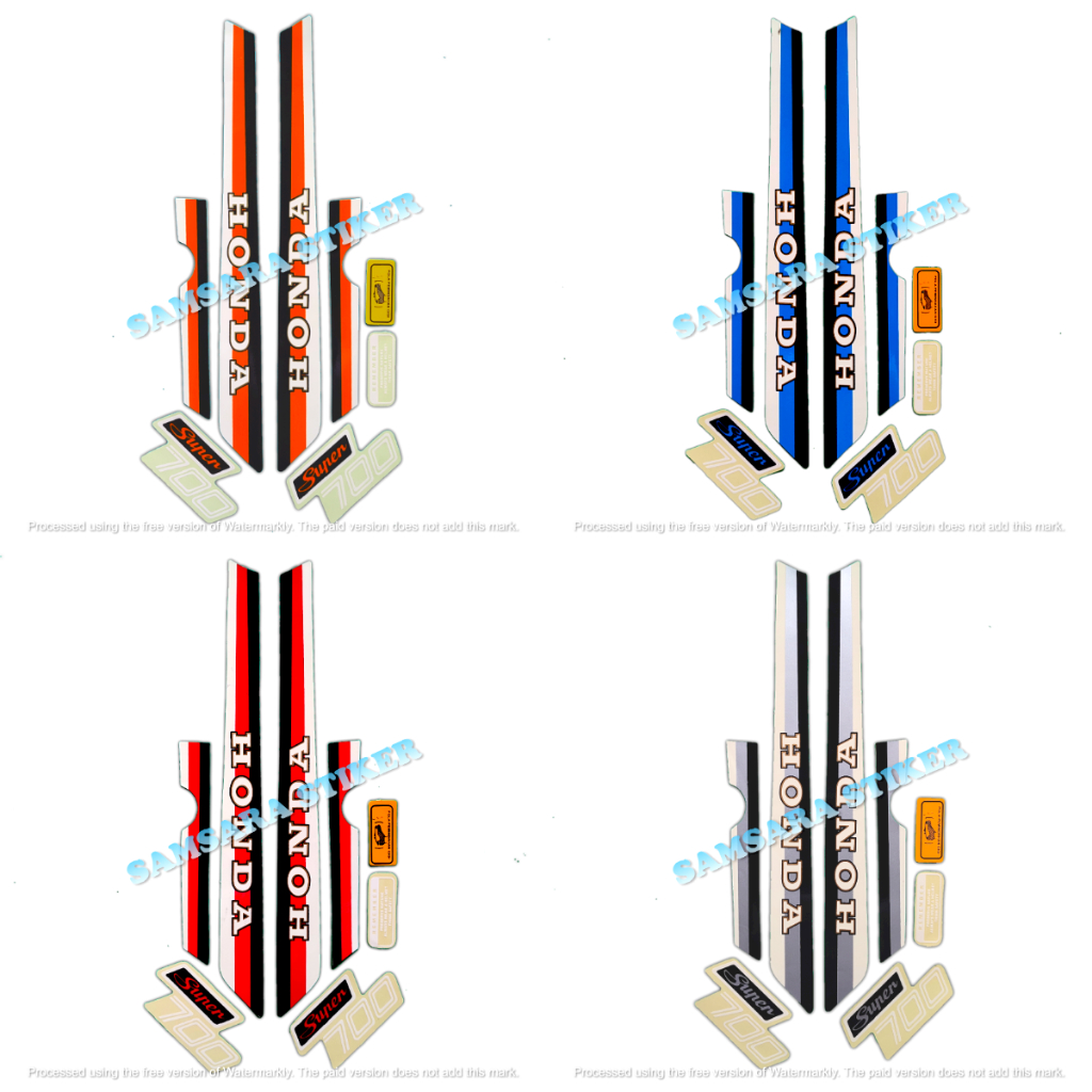 Jual STICKER STRIPING MOTOR HONDA C700 CLASIC STANDAR FULL SET | Shopee ...