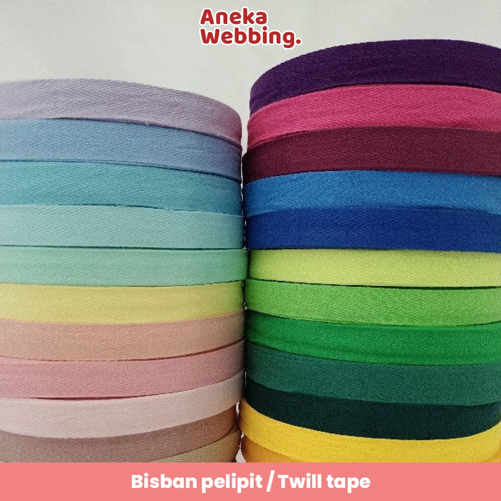 Jual Colorful Bisban Katun/Twill Tape 2cm (10m) | Shopee Indonesia