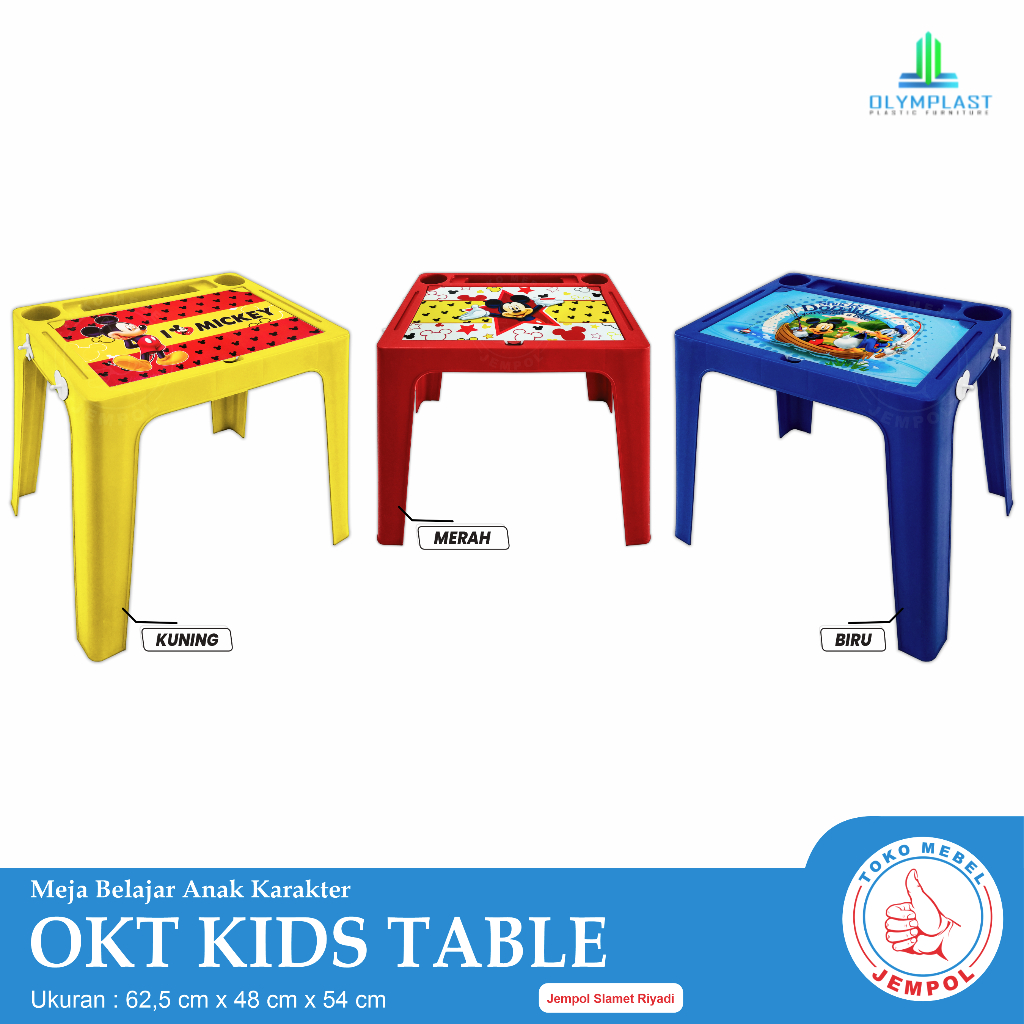 Jual Meja Tulis OKT KIDS TABLE/OLYMPLAST/Meja Laci/Meja Plastik/Meja ...