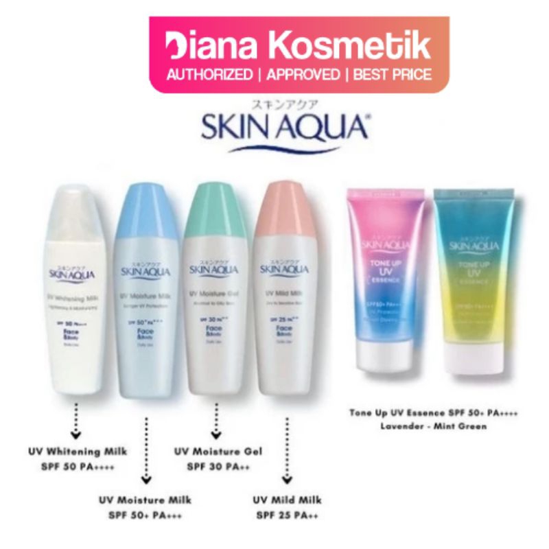 Jual SKIN AQUA SUNSCREEN SERIES SPF50 PA++++ 40ML | Shopee Indonesia